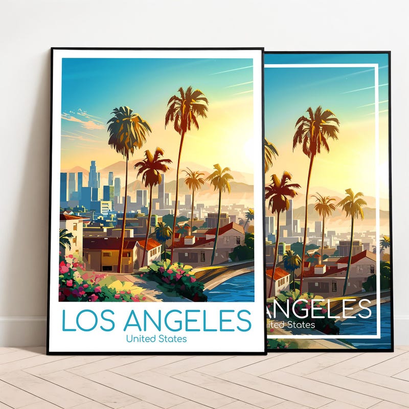 Los Angeles Poster - Etsy