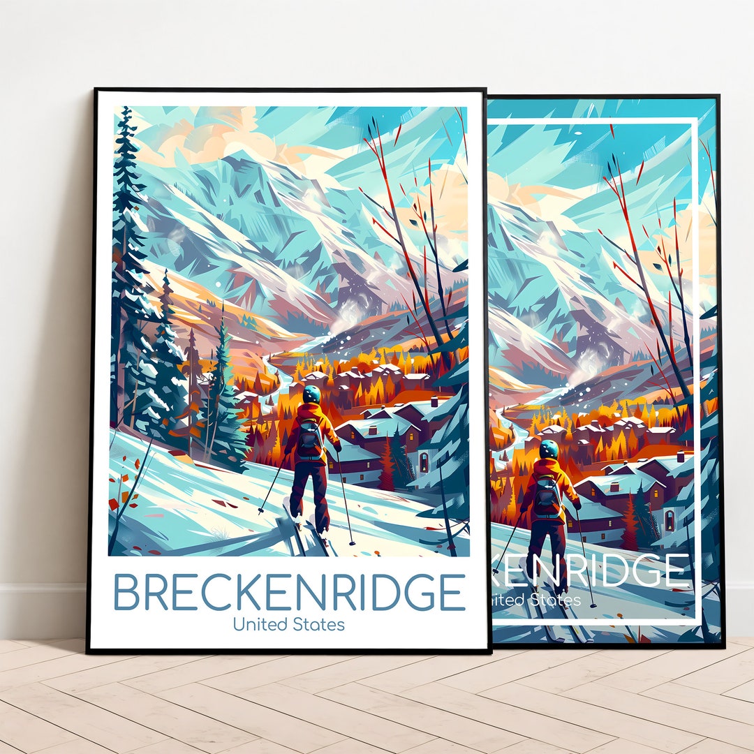Breckenridge Travel Poster Breckenridge Poster United States Vintage ...