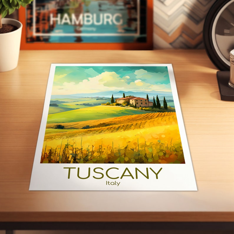 Tuscany Travel Poster Tuscany Poster Wall Art Italy Vintage Poster ...