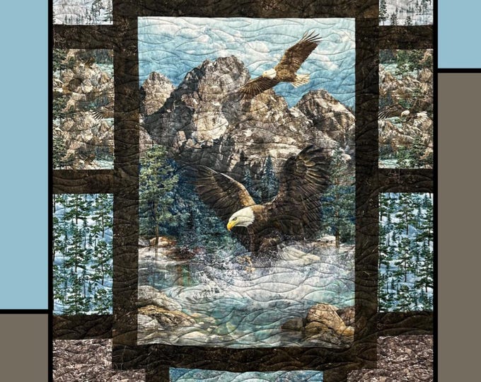 Eagle Quilt Panel Pattern by Villa Rosa (49x63") (digital Download) - Etsy