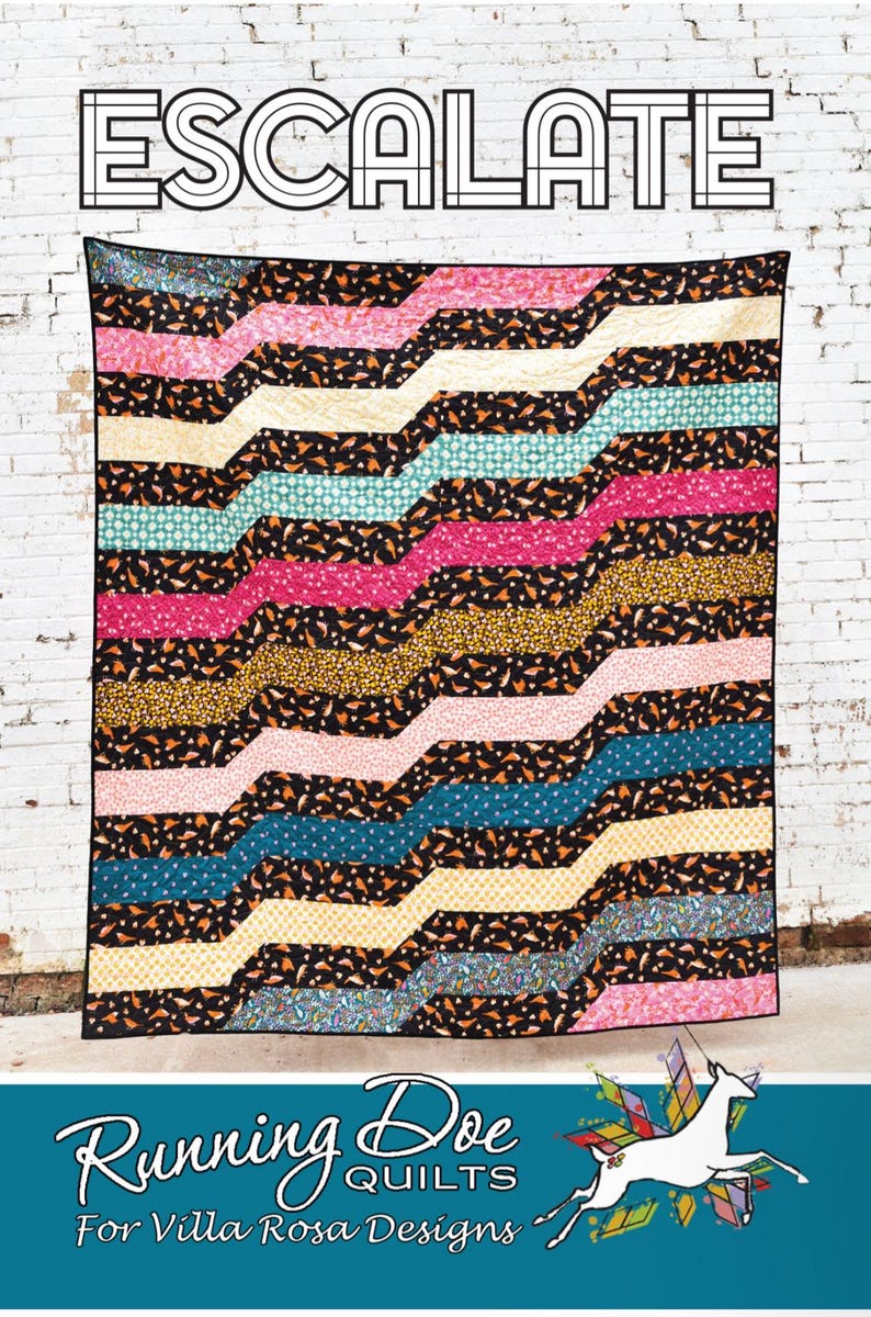 Escalate Quilt Downloadable Pattern is by Villa Rosa 80x90” - Etsy