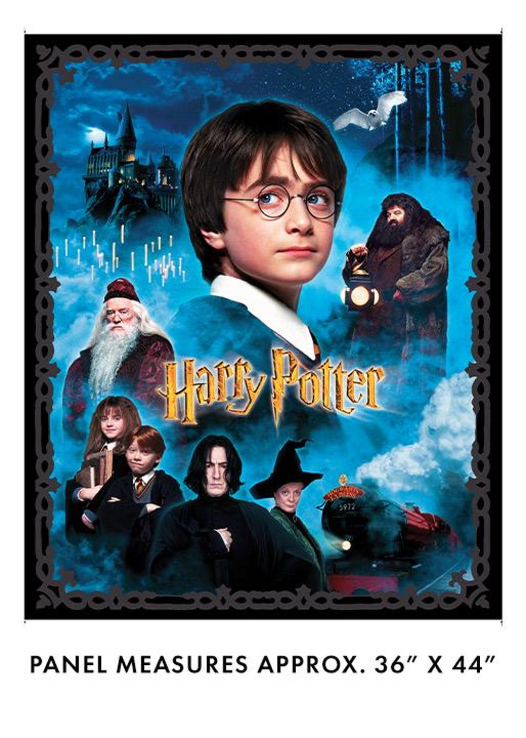 Harry Potter Fabric Panel: Apron, Pillow, Quarter Yard Cotton ...