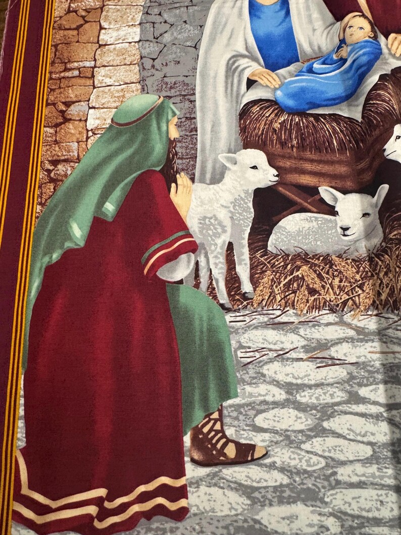 Silent Night Nativity Panel - Etsy