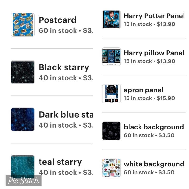 Harry Potter Fabric Panel: Apron, Pillow, Quarter Yard Cotton ...