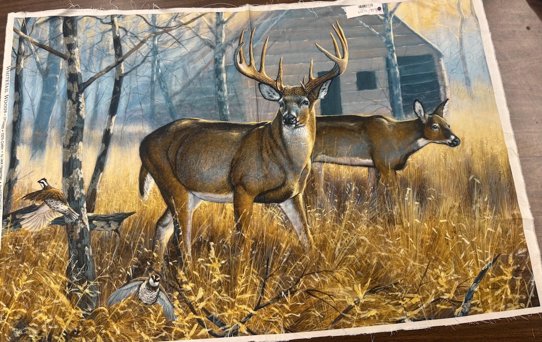 Whitetail Woods Deer Quilt Panel Northcott Fabrics - Etsy