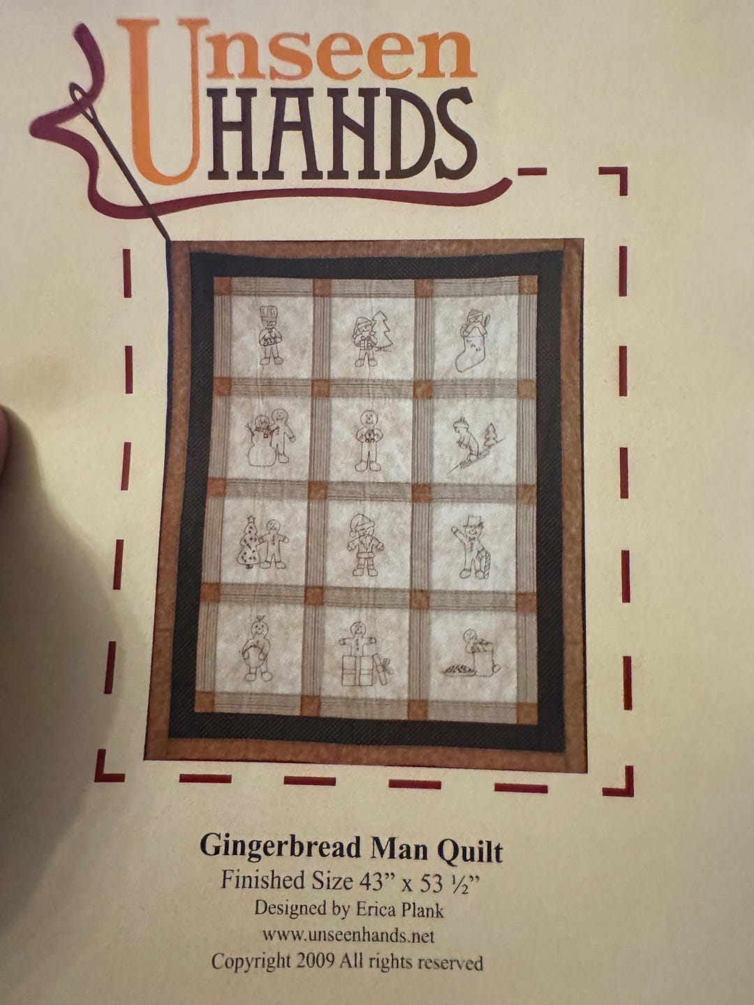 Unseen Hands Gingerbread Man Quilt Pattern - Etsy