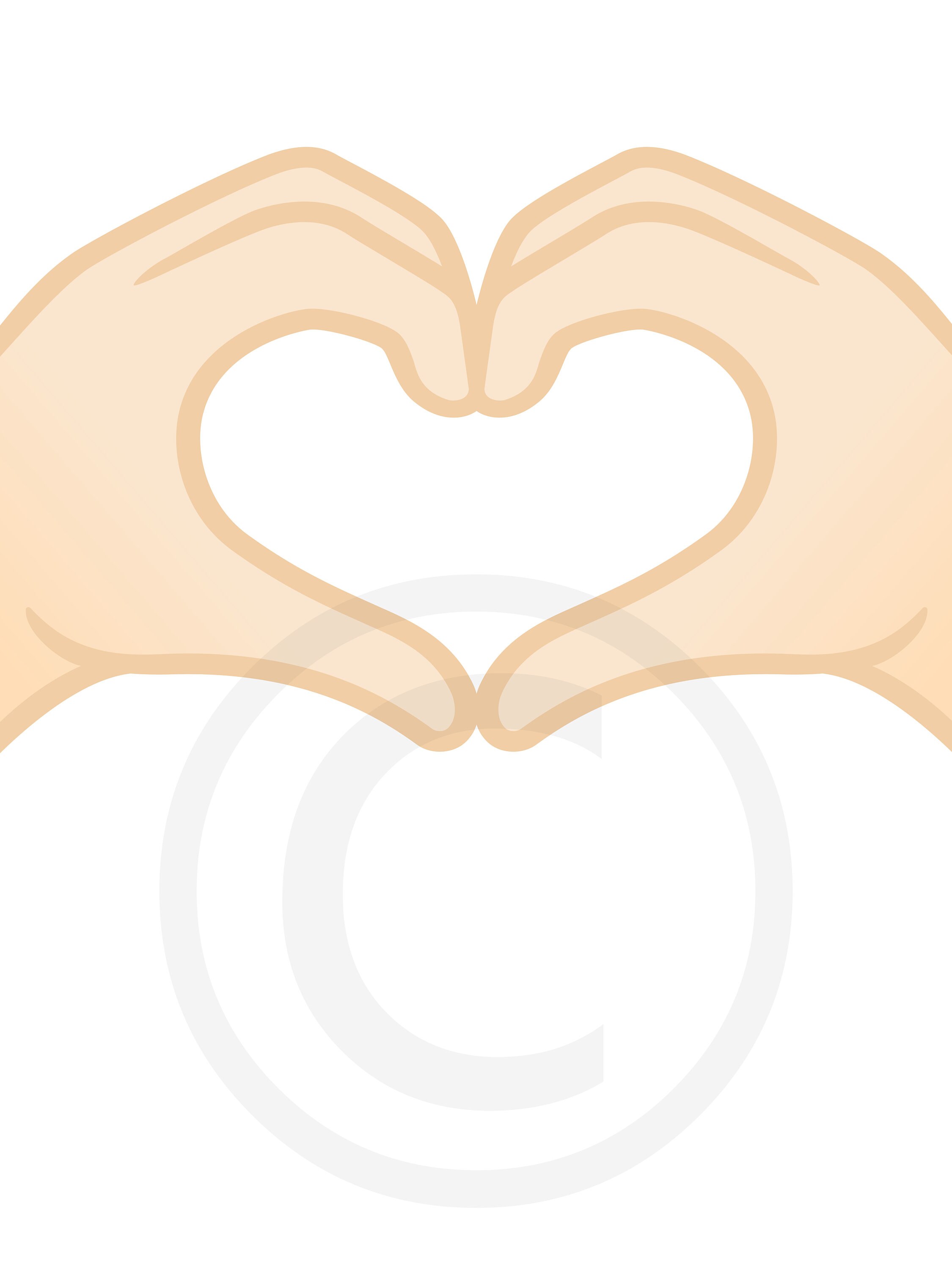 Heart Hands Digital Print Wall Art. Cute and Fun - Etsy Australia