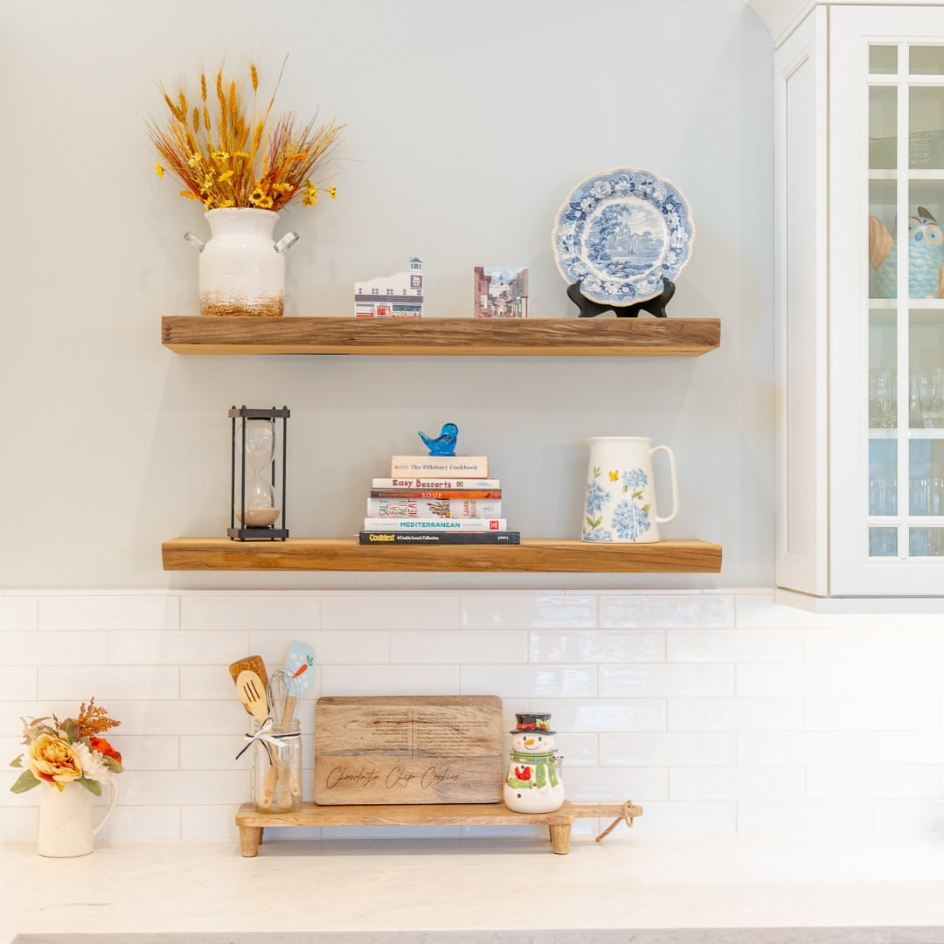 SOLID WOOD Modern Floating Shelves - Etsy