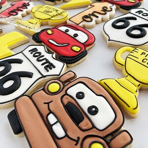 Cars Decorated Cookies: Route 66 Birthday Party Favors - Etsy
