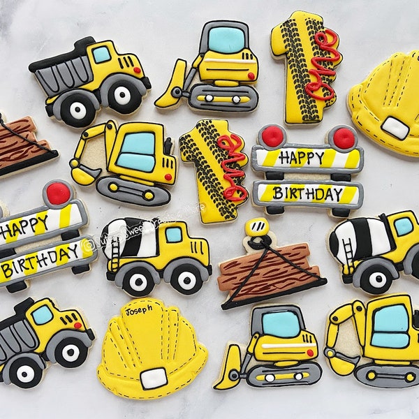 Construction Cookies - Etsy