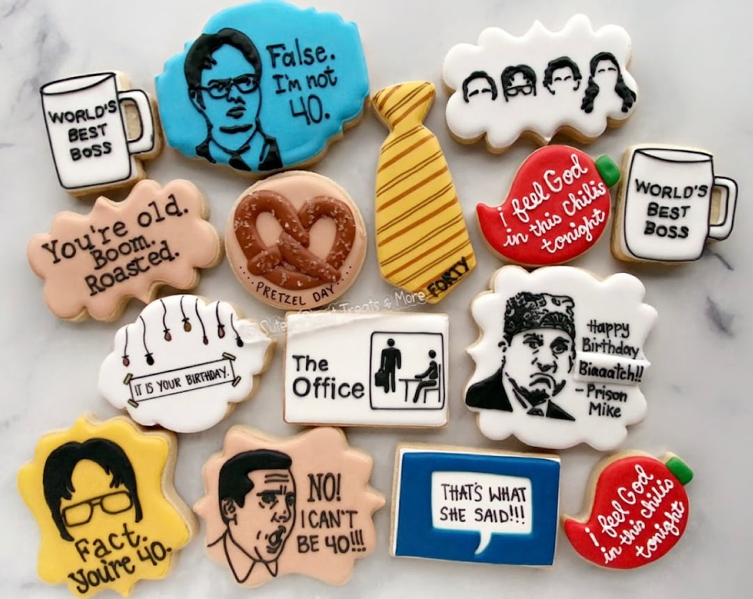 The Office Decorated Cookies, That's What She Said, the Office Birthday ...