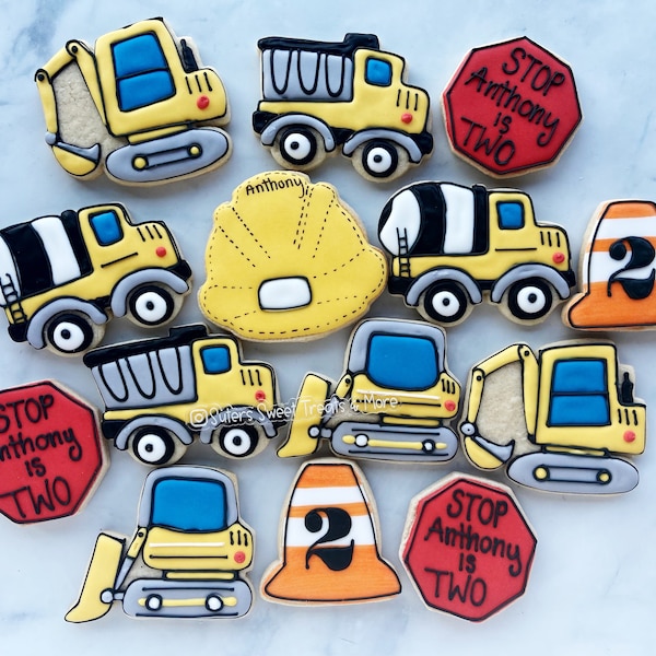 Construction Cookies - Etsy