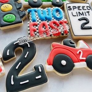 2 Fast Birthday Cookies, Race Car Birthday, Growing Two Fast, Race Car ...