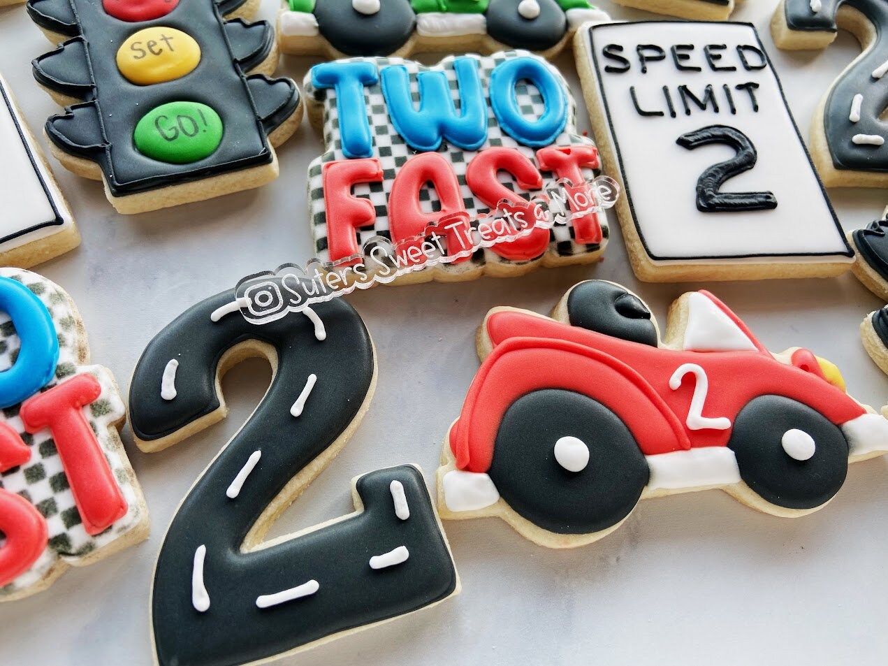 2 Fast Birthday Cookies, Race Car Birthday, Growing Two Fast, Race Car ...
