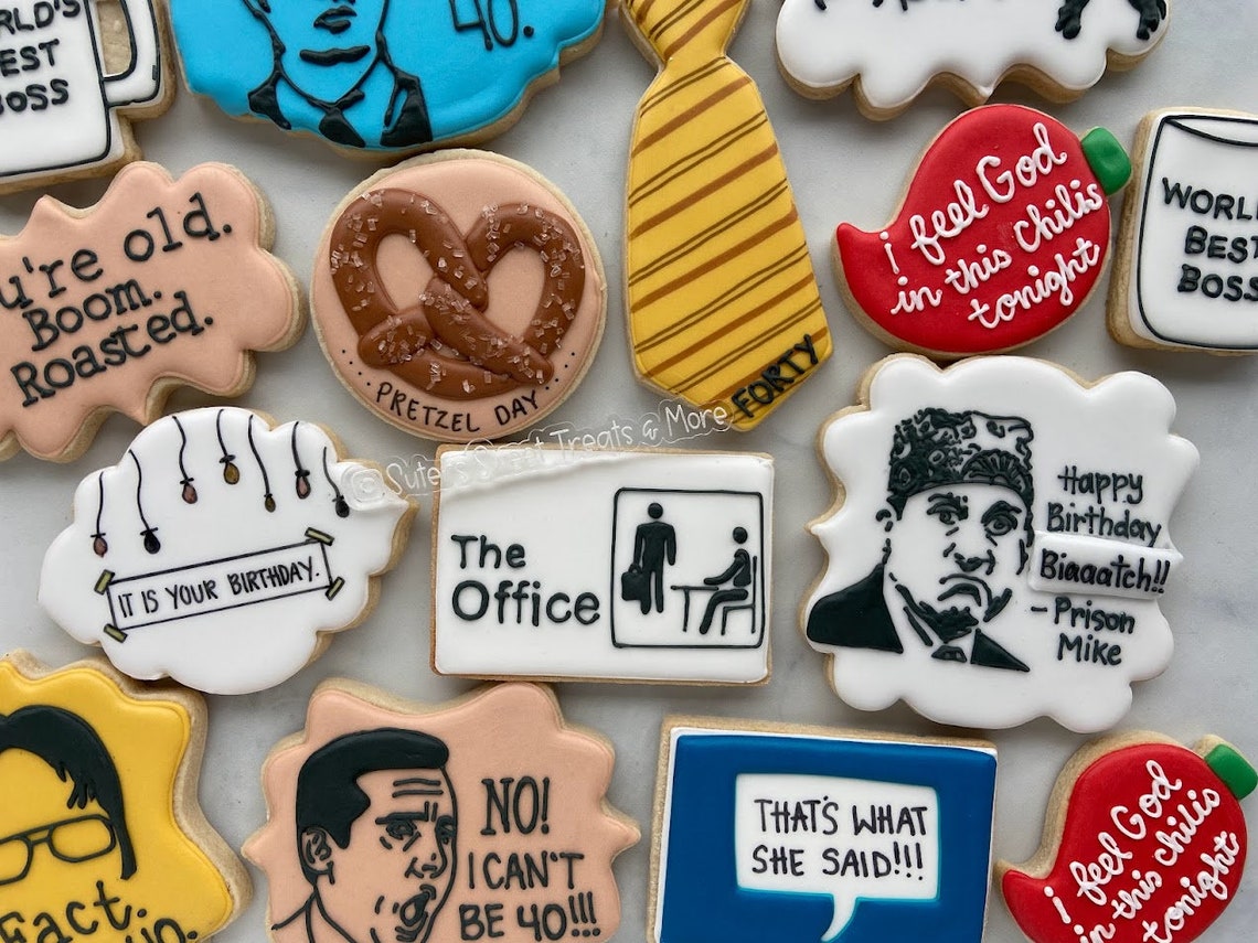 The Office Decorated Cookies, That's What She Said, the Office Birthday ...