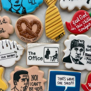 The Office Decorated Cookies, That's What She Said, the Office Birthday ...