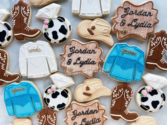 Country Western Style Bridal Shower Cookies Full Cowgirl Baby Shower