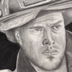 Taylor Kinney, Kelly Severide Drawing, Chicago Fire Sketch, Custom ...