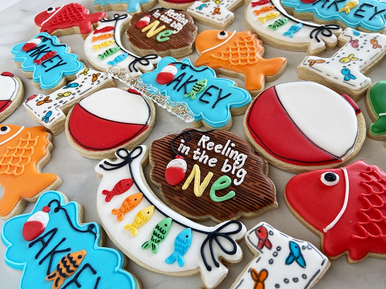Oh-fish-ally One, Fishing Birthday Cookies, Fish Cookies, First ...