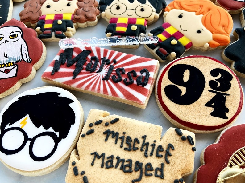 Custom Designed Cookies, Wizard Cookies, Wizard Birthday Party, Wands ...