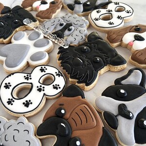 Dog Breed Decorated Cookies: Puppy Birthday Party Favors - Etsy