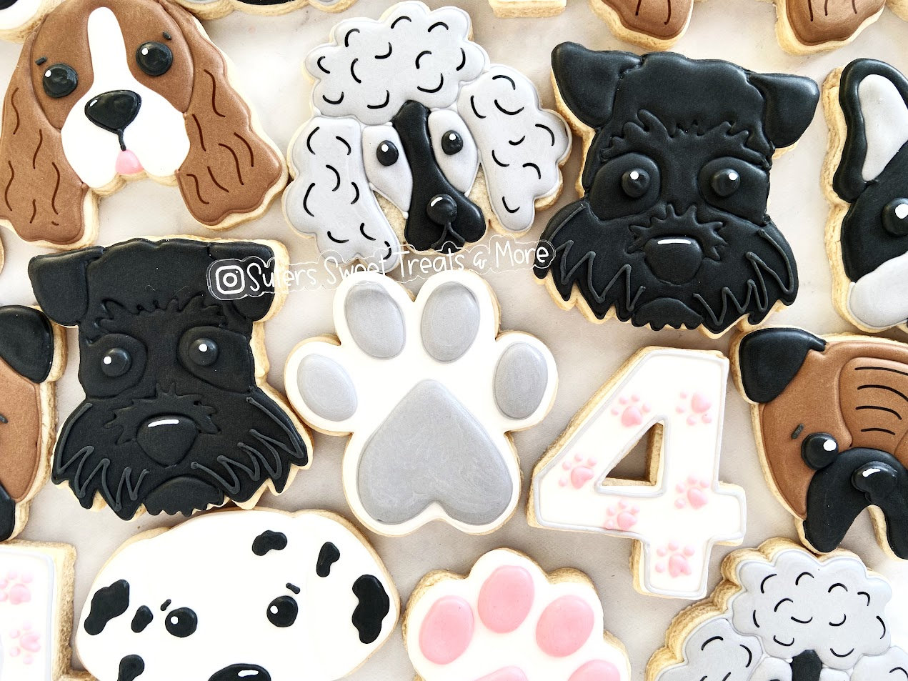 Dog Breed Decorated Cookies: Puppy Birthday Party Favors - Etsy