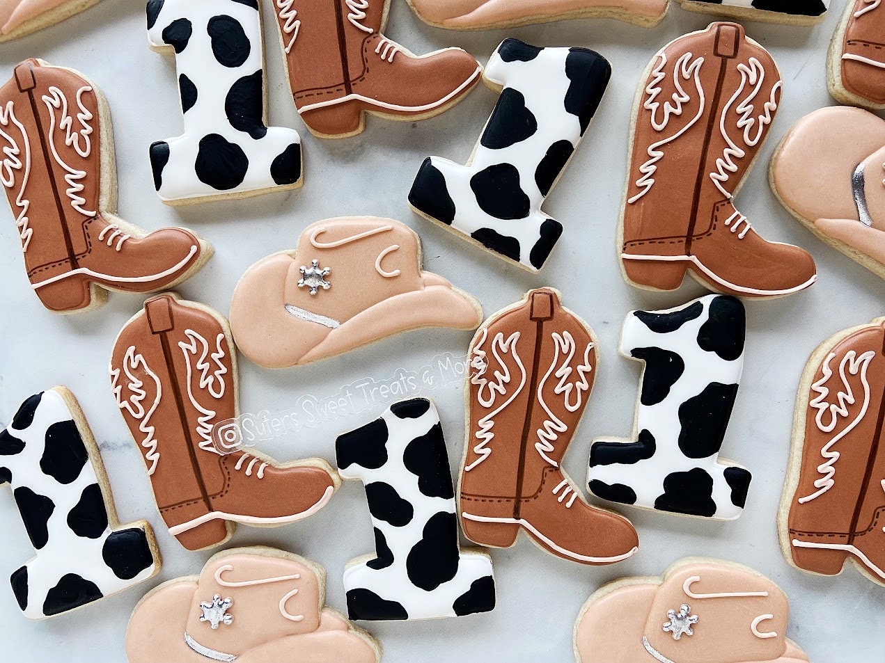 Personalized Western Decorated Cookies: Cowboy/cowgirl Party Favors - Etsy