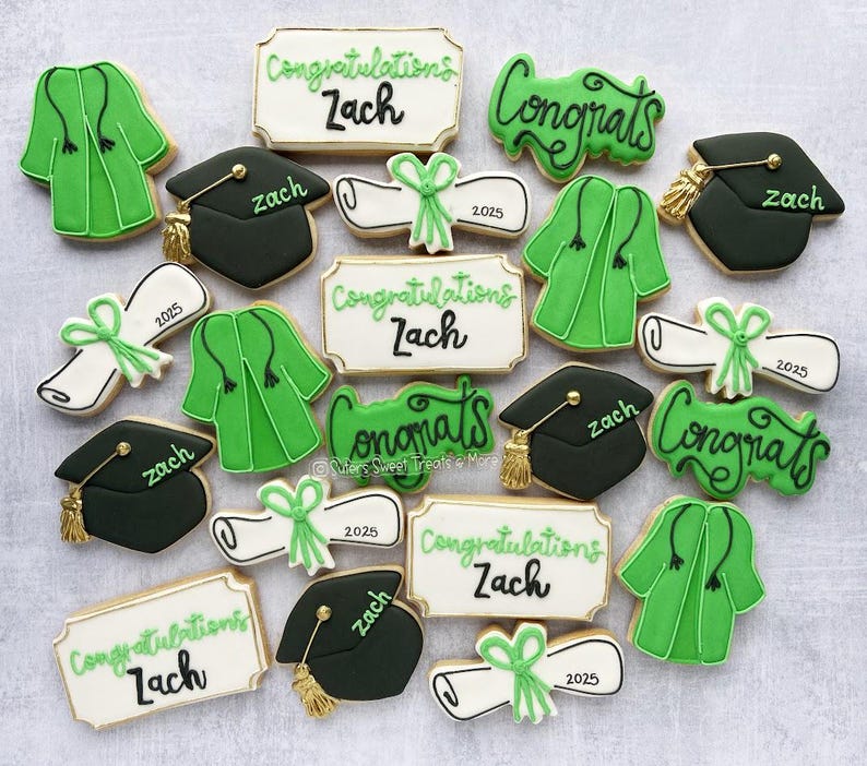 Personalized Graduation Decorated Cookies: Grad Party Favors - Etsy