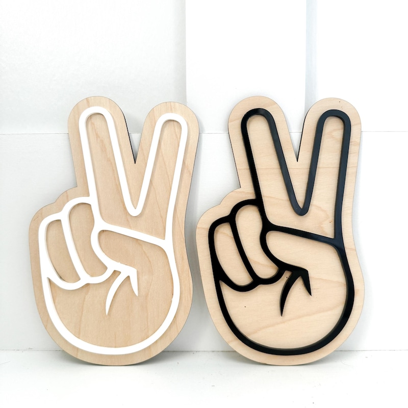 Acrylic Wall Peace Sign - Etsy