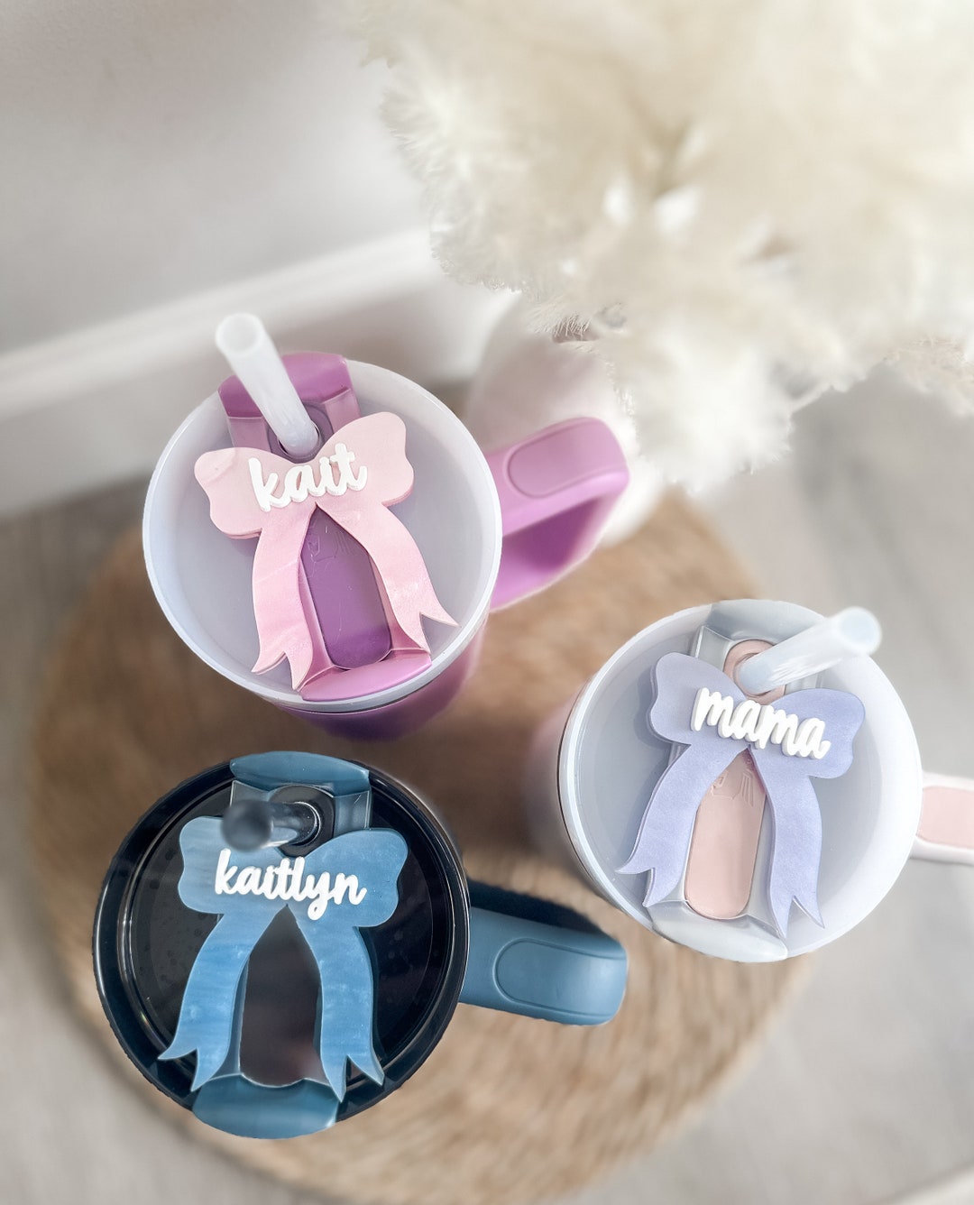Bow Stanley Name Plate, Bow Stanley Topper, Bow, Name Stanley Topper ...