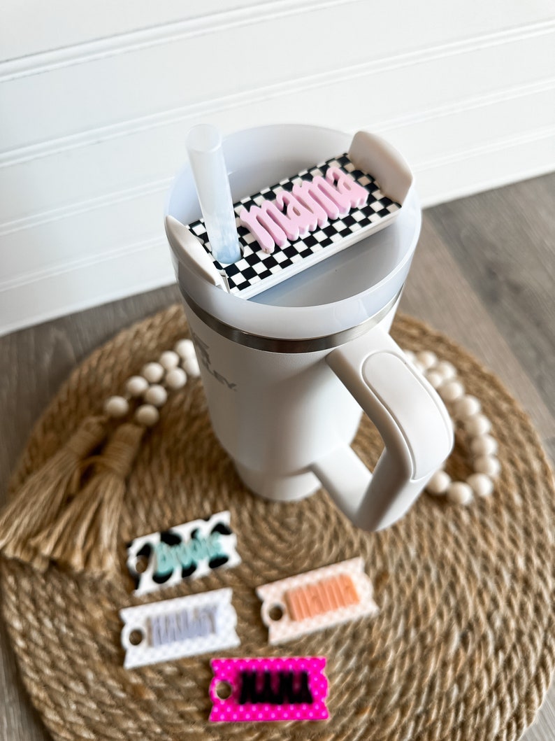 Stanley Tumbler Name Plate, 40oz, 30oz, 20oz Stanley Topper, Name Tag ...