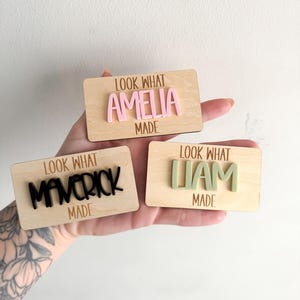 Look What I Made Magnet | Personalized Child Artwork Magnet | Magnet ...