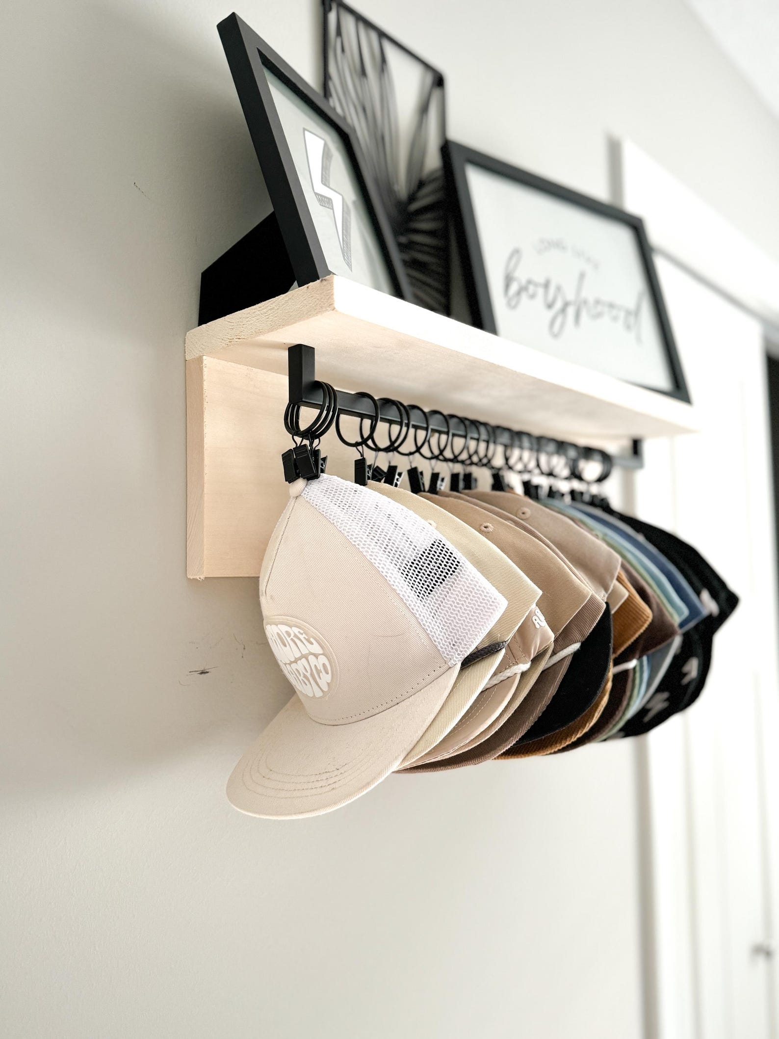 Hat Rack Shelf CLIPS: Snapback Hanging Organizer - Etsy