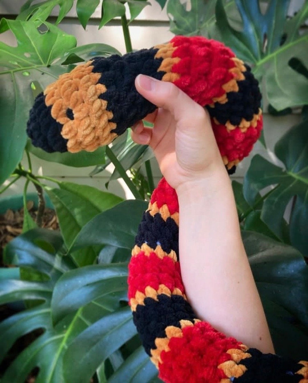 Chunky Crochet Coral Snake - Etsy