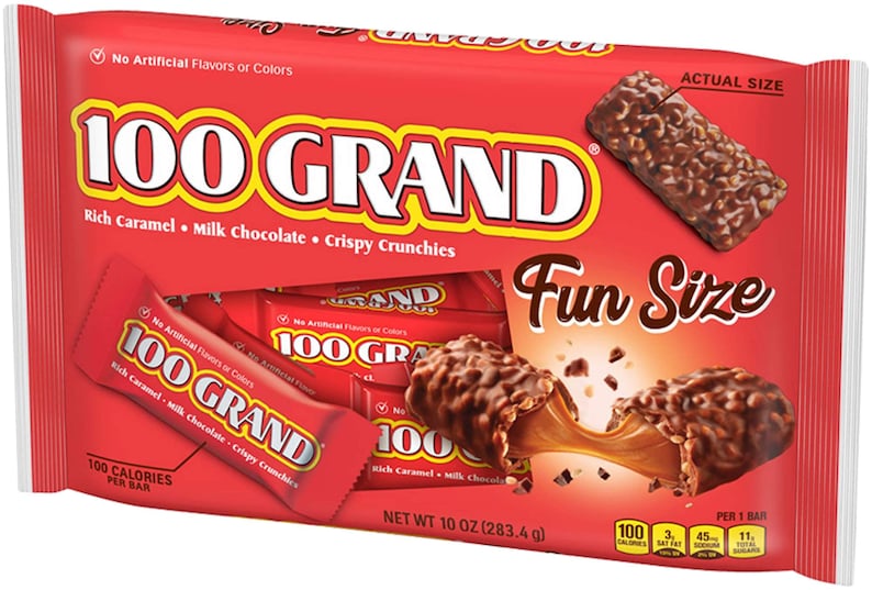 100 Grand Chocolate Bar Fun Size, 11 Ounce - Etsy