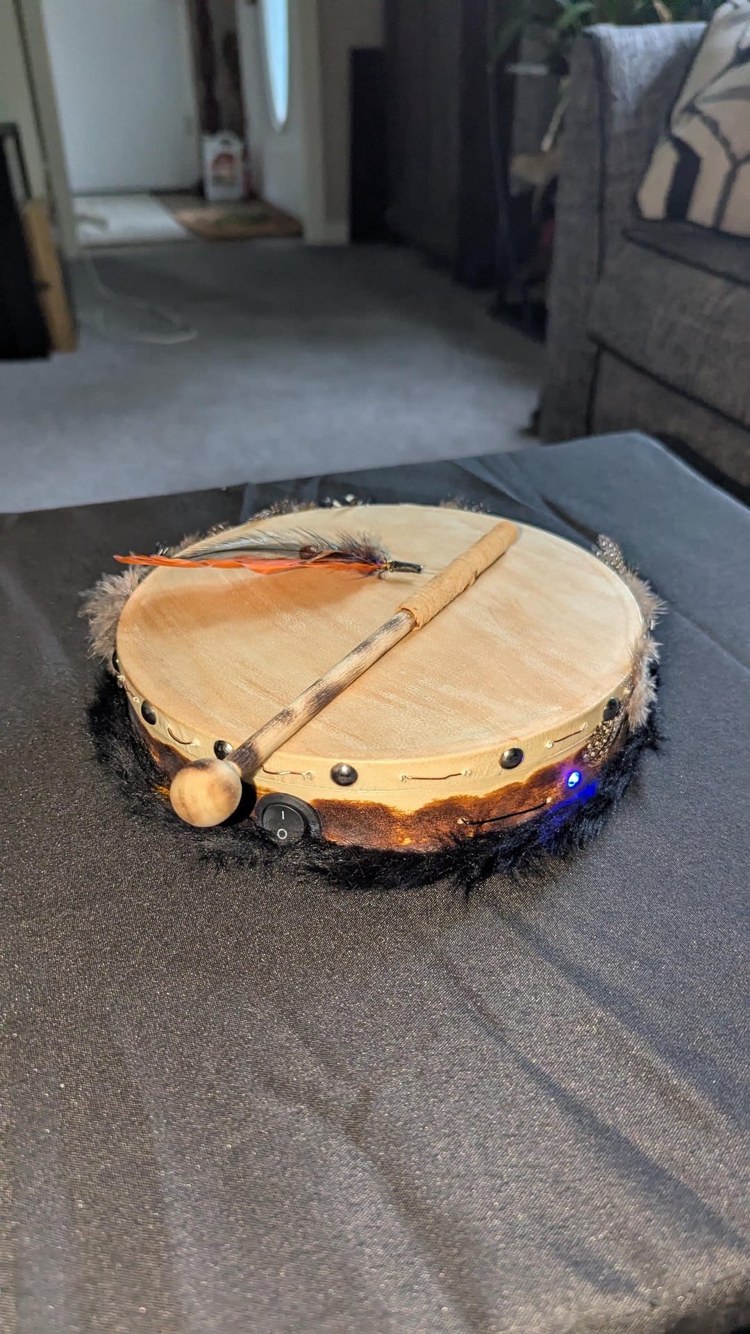 Tom Tom Drum EMF Detector for Native American Ghost Hunting Trigger ...