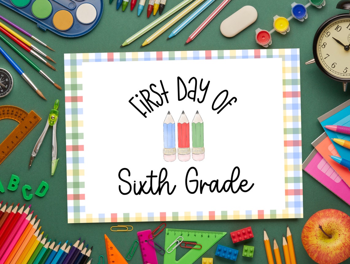 Printable First Day of School Sign | Back to School Photo Prop Sign ...