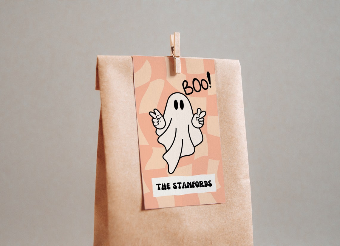 Halloween Printable Gift Tag Template, Boo Basket Tag , Printable ...