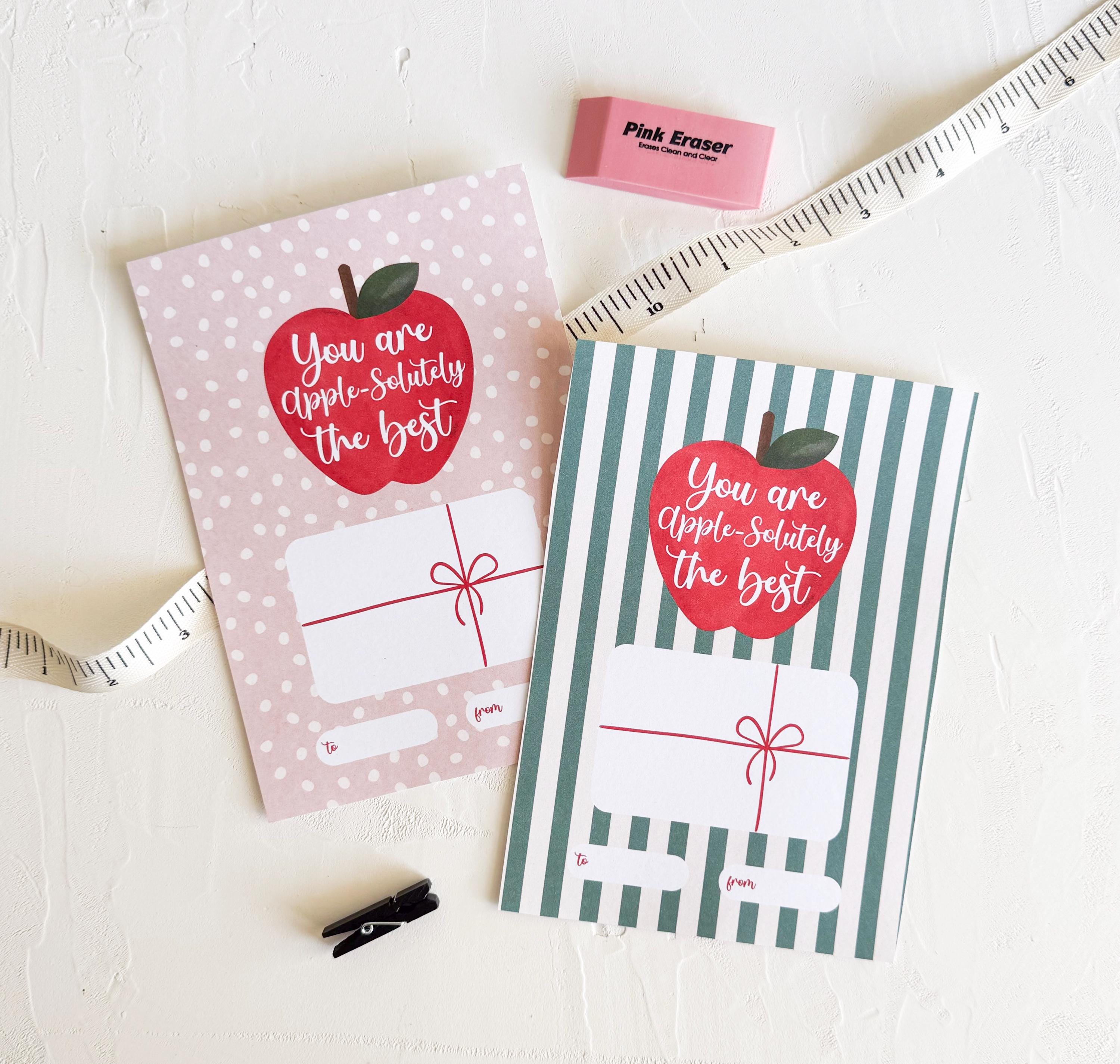 Teacher Appreciation Gift Card Holder, Appreciated Teacher ...