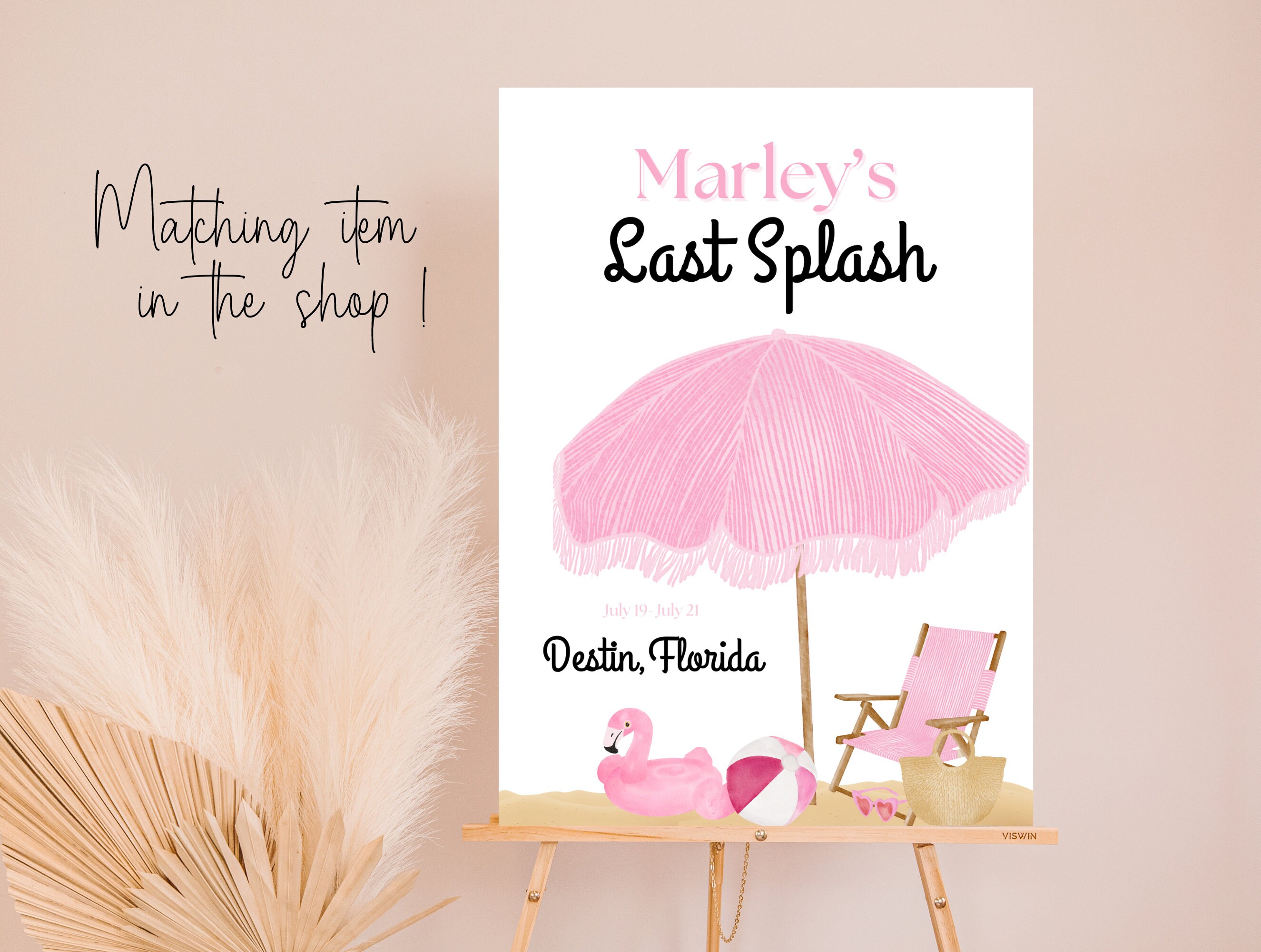 Last Splash Bachelorette Weekend Invite ,digital Bachelorette Itinerary ...