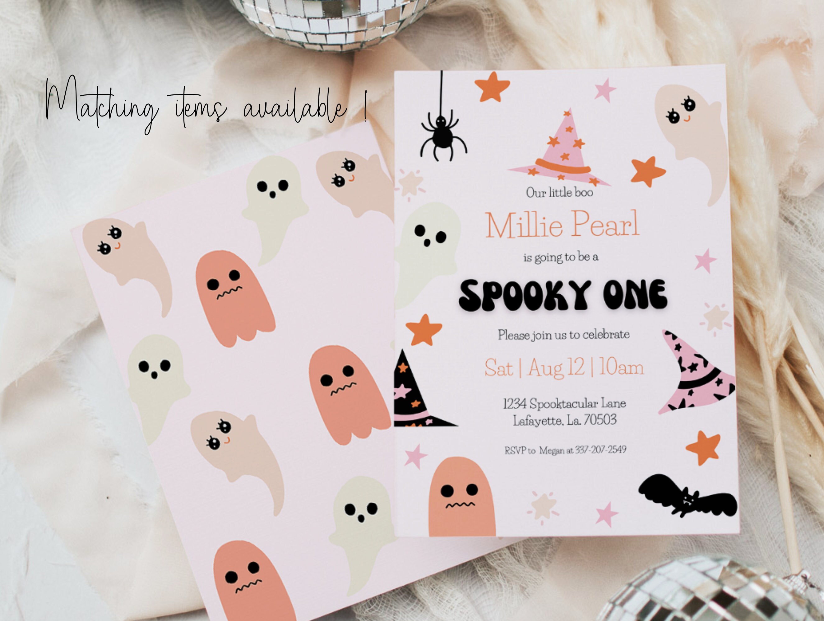 Spooky ONE Birthday Sign Template, Editable She's a Spooky One 1st Bday ...