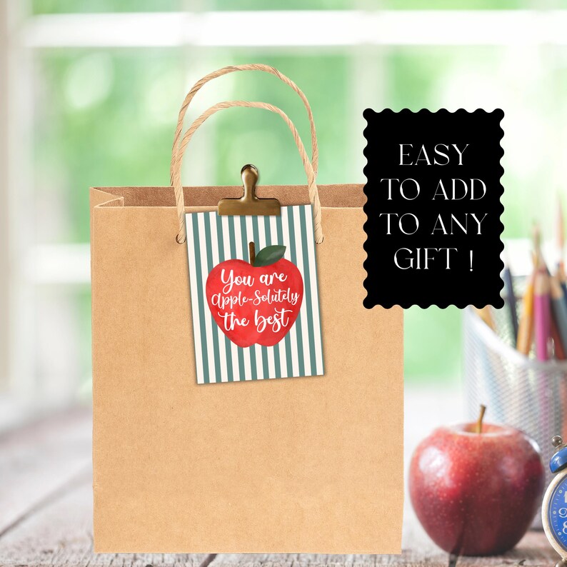 Teacher Appreciation Printable Tags & Flags Set | End of Year Gift Tags ...
