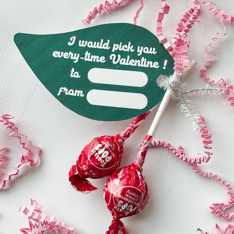 Cherries Leaf Valentines - Etsy