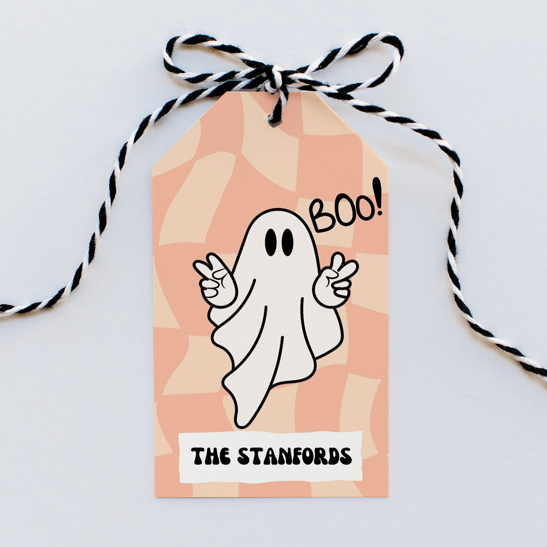 Halloween Printable Gift Tag Template, Boo Basket Tag , Printable ...