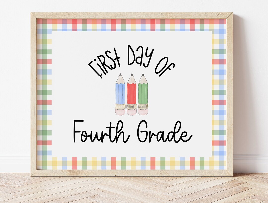 Printable First Day of School Sign | Back to School Photo Prop Sign ...