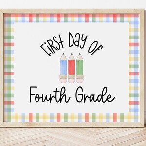 Printable First Day of School Sign | Back to School Photo Prop Sign ...
