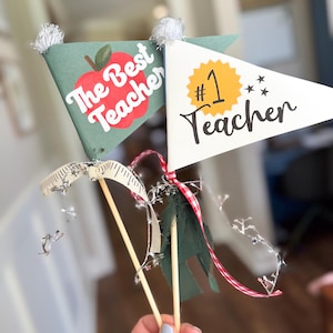 Teacher Appreciation Pennant Flag, Appreciated Teacher Gift ...