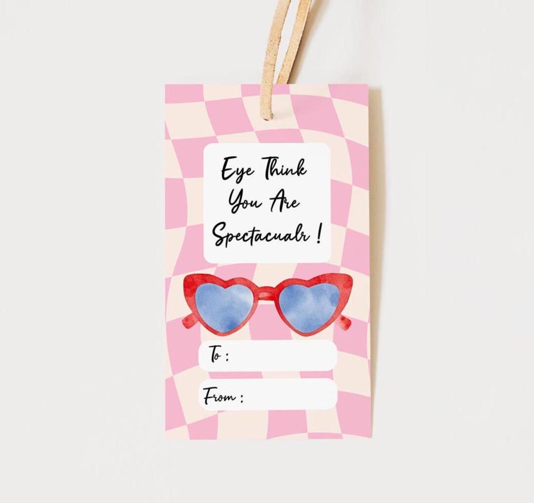 Kids Valentines Tag, Printable Classroom Vday Gift, DIY Valentines ...