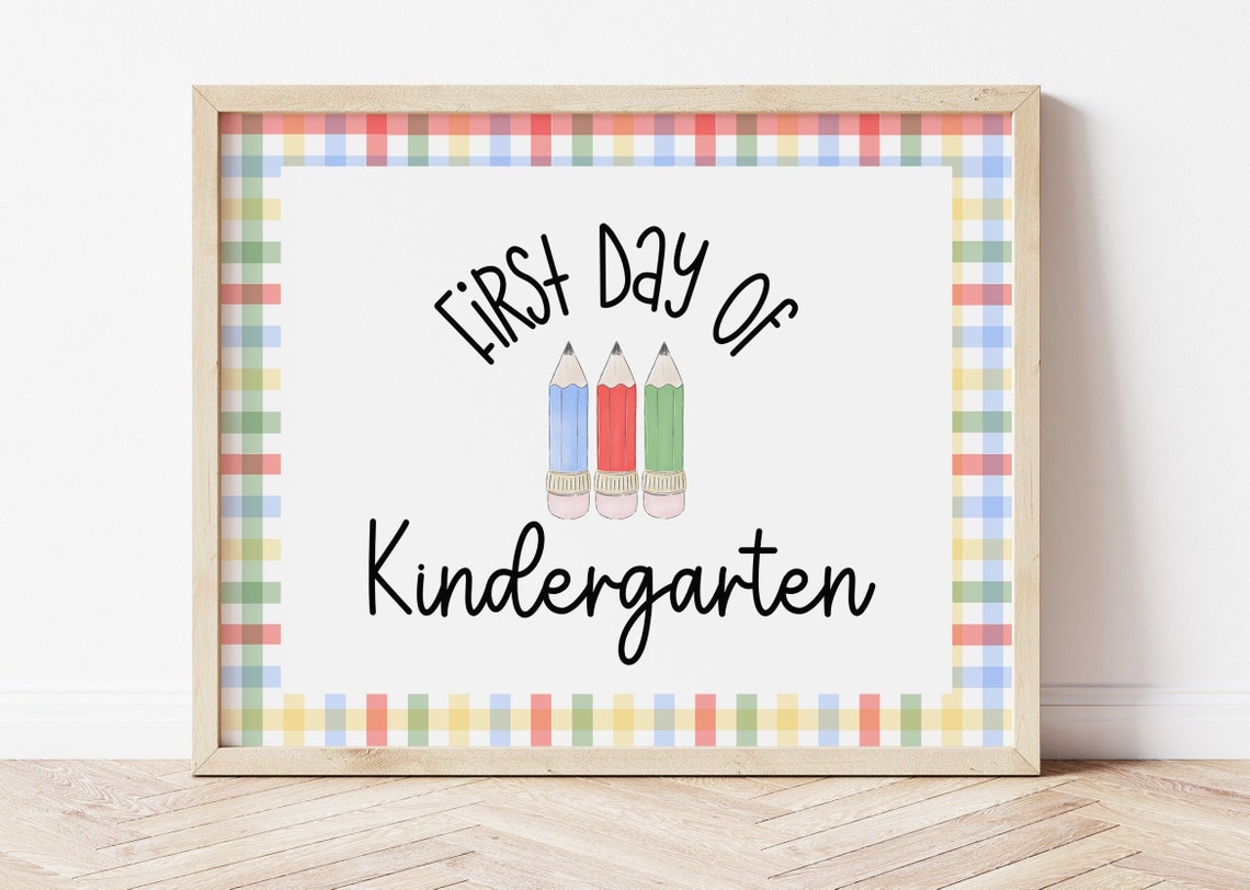 Printable First Day of School Sign Back to School Photo Prop Sign 11x8 ...