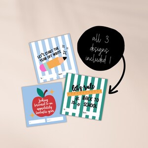 First Day of School Gift Tag, Back to School Gift Tags Apple, Teacher ...